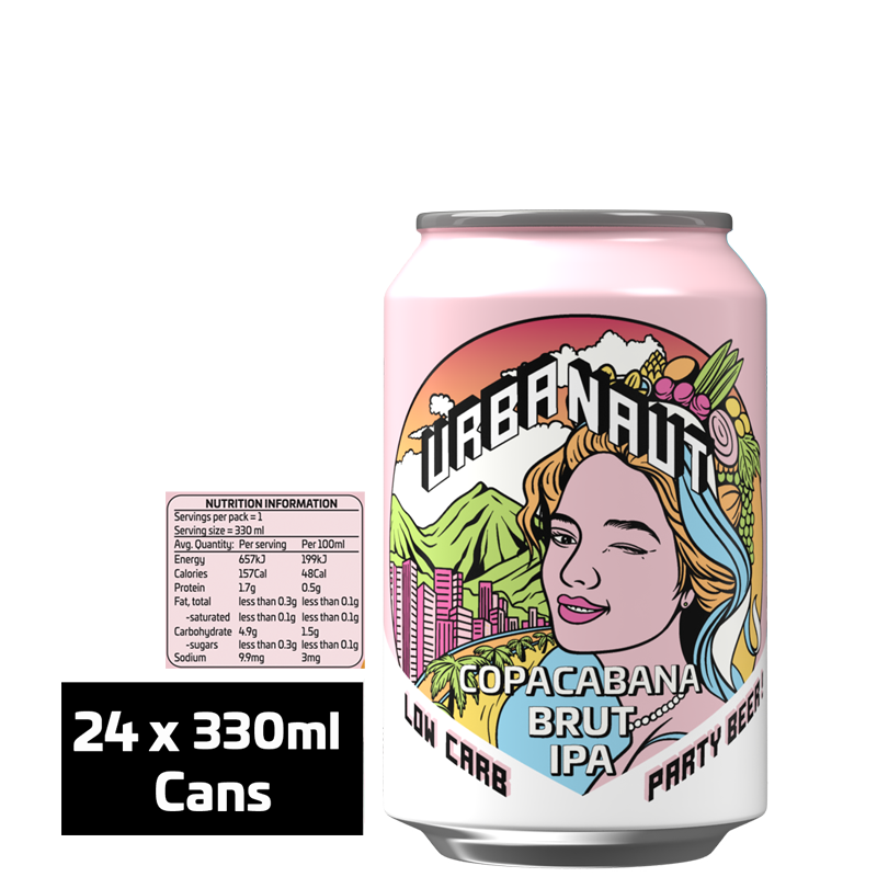 Copacabana Brut IPA *LOW CARB* – Urbanaut Brewing Co.